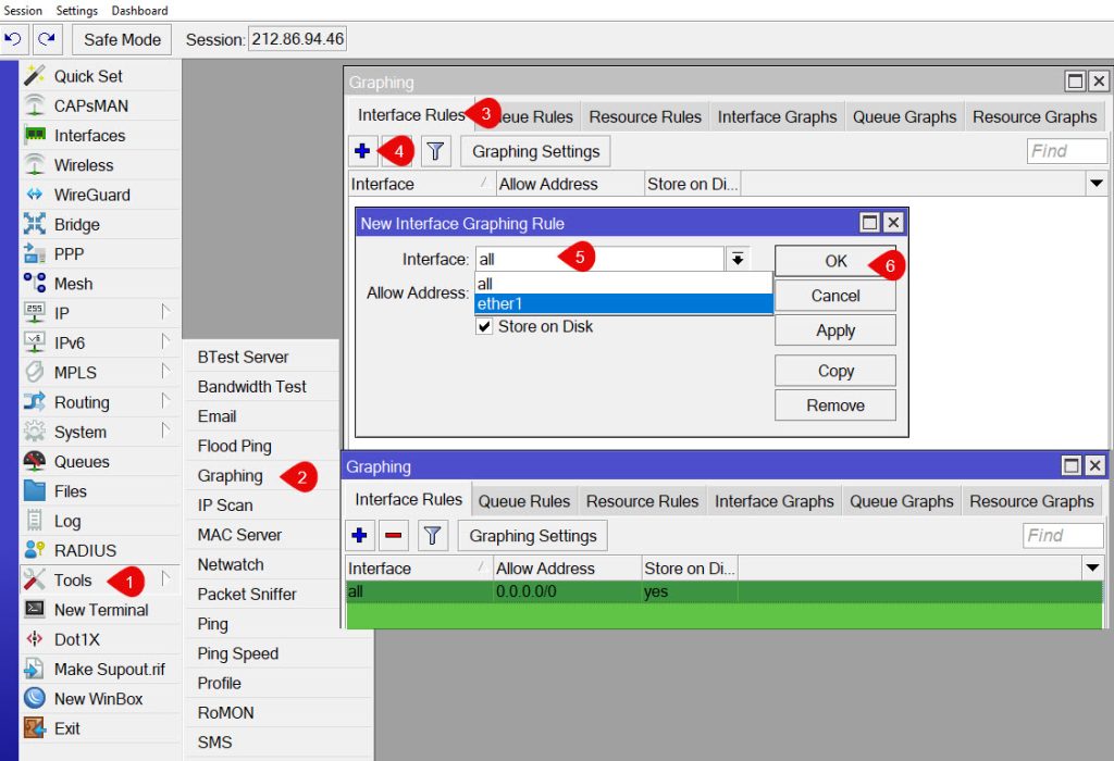Graphing بهترین ابزار برای نظارت بر پهنای باند و منابع MikroTik: » زویپ ...